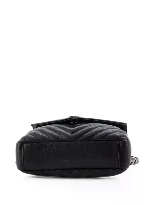 Saint Laurent Classic Monogram College Bag Matelasse Chevron Leather Medium Crossbody Bag