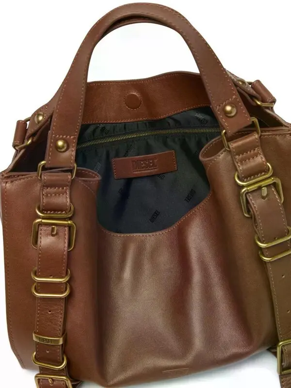 DIESEL® D-one-medium Top-handle Bag In Treated-leather