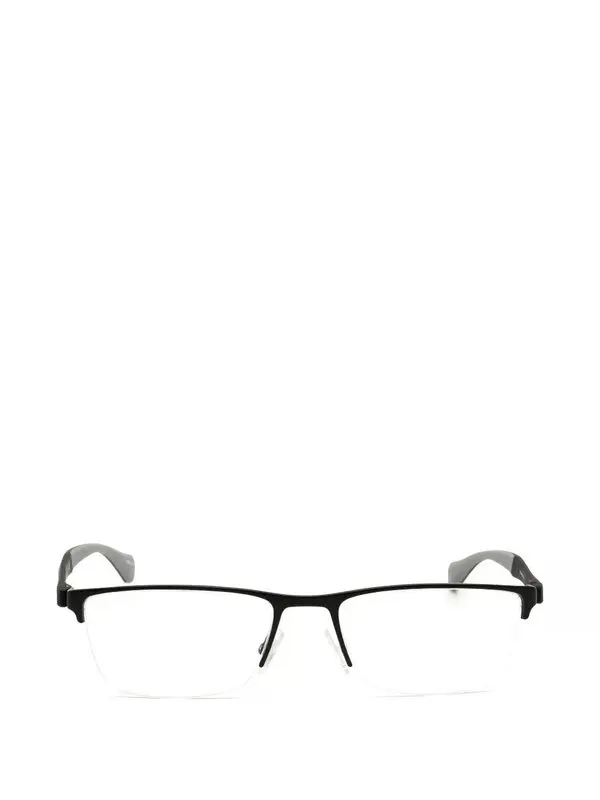 BOSS Rectangle Frame Eyeglasses - Black