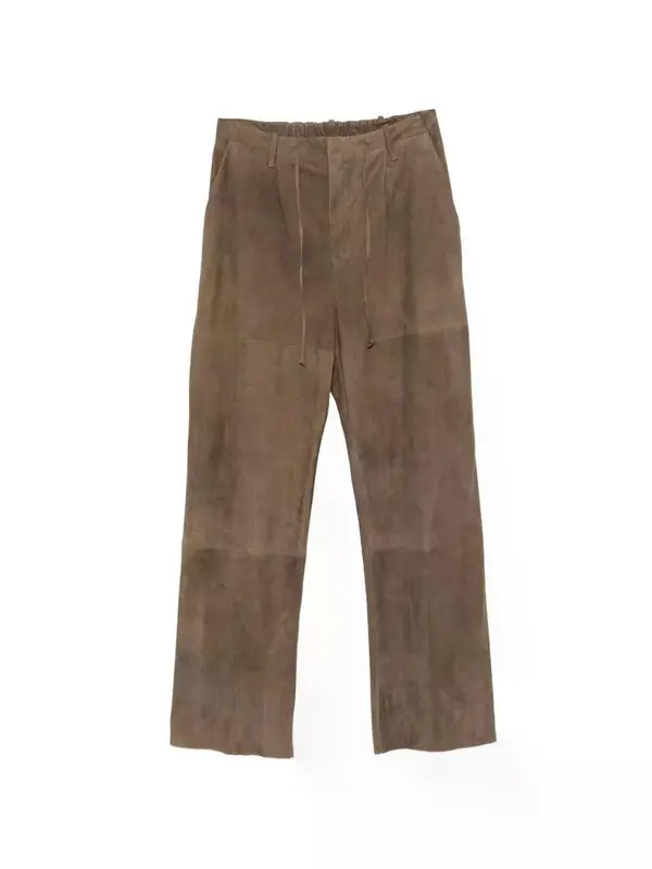 Simonette Ravizza Suede Drawstring Trousers
