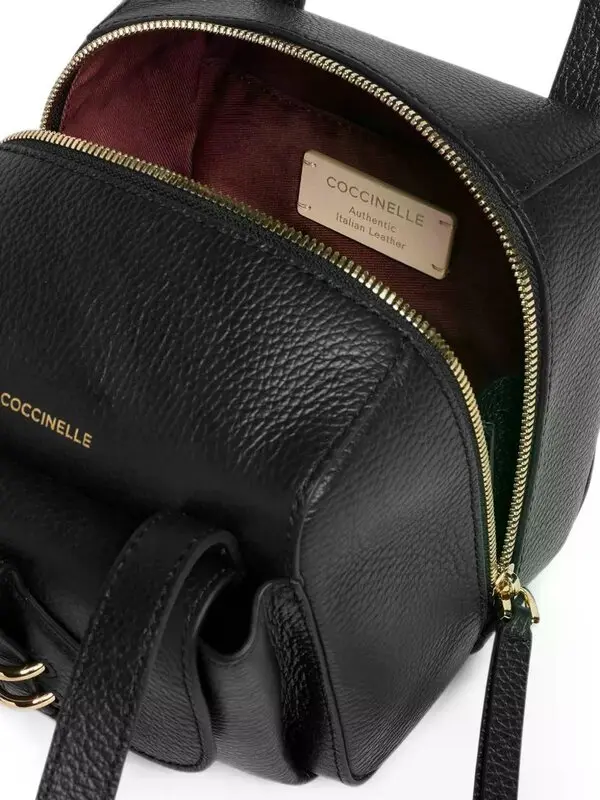 COCCINELLE Small Mavery Pocket Leather Shoulder Bag