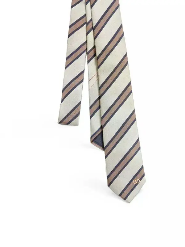 Valentino Garavani Vlogo Stripe-print Tie
