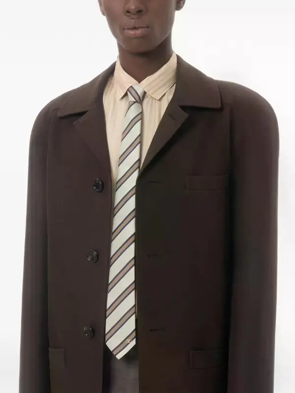Valentino Garavani Vlogo Stripe-print Tie