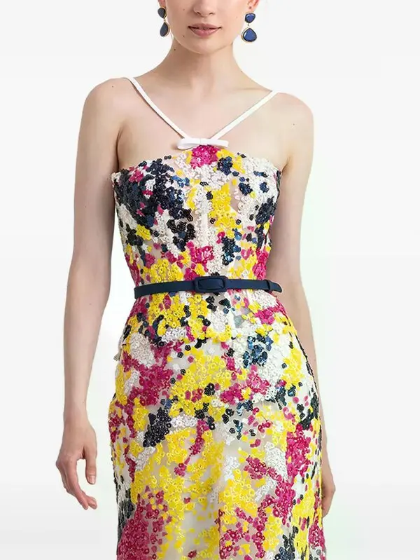 GEMY MAALOUF Sequin-embellished Corset Top