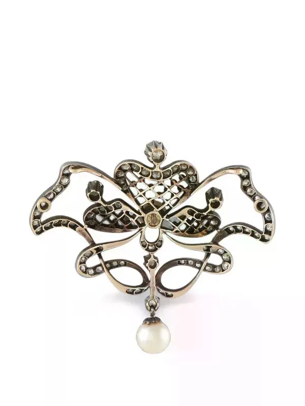 LB EXCLUSIVE Diamond And Pearl Brooch