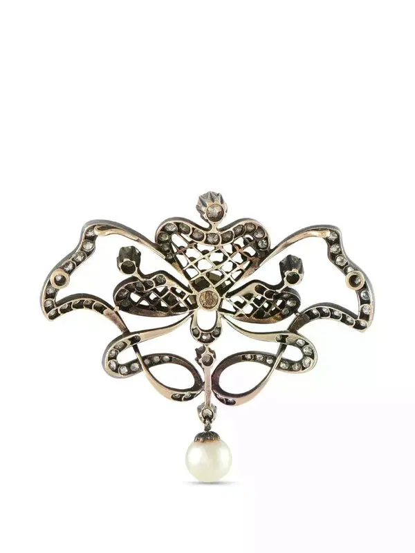 LB EXCLUSIVE Diamond And Pearl Brooch
