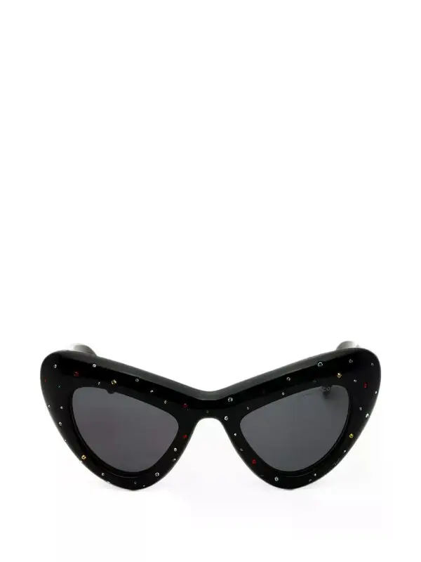 Marc Jacobs The Sunglasses Crystal-embellished Cat-eye Sunglasses - Black