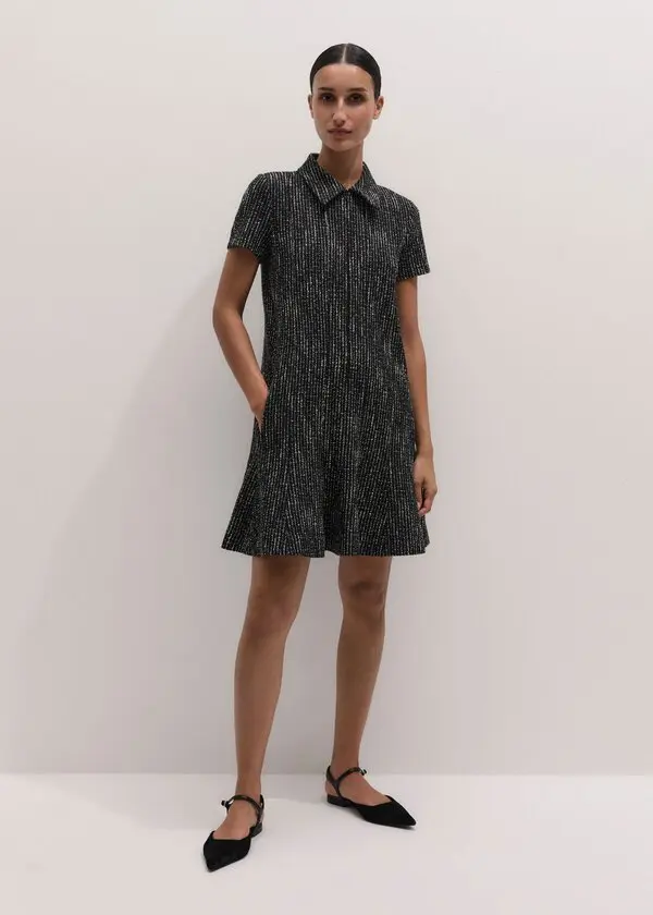 ME+EM Fluted Hem Mini Dress