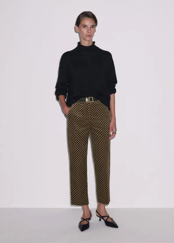 ME+EM High Neck Relaxed Cashmere Sweater - Black