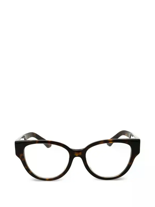 Burberry Tortoiseshell-effect Cat-eye Glasses - Brown