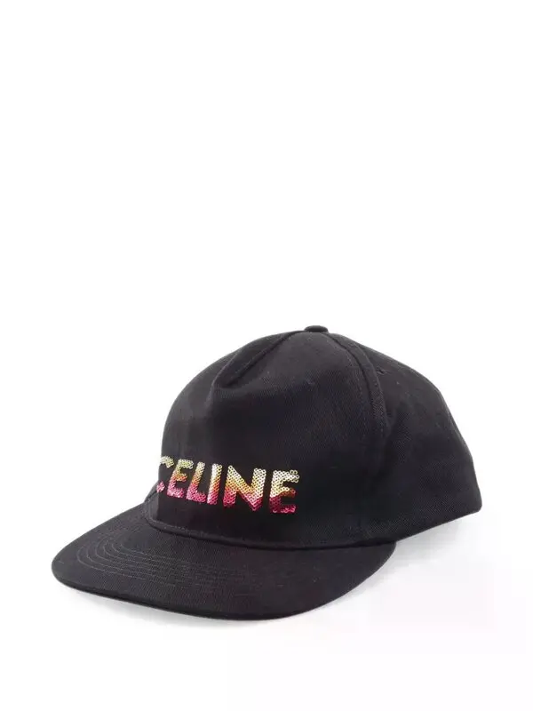 Celine Sequin Logo Cap