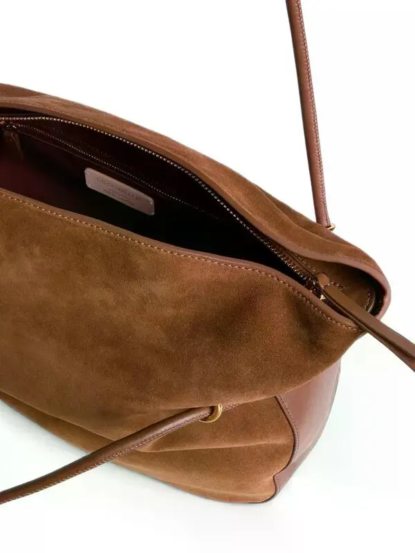COCCINELLE Suede Shoulder Bag With Gold-tone Hardware