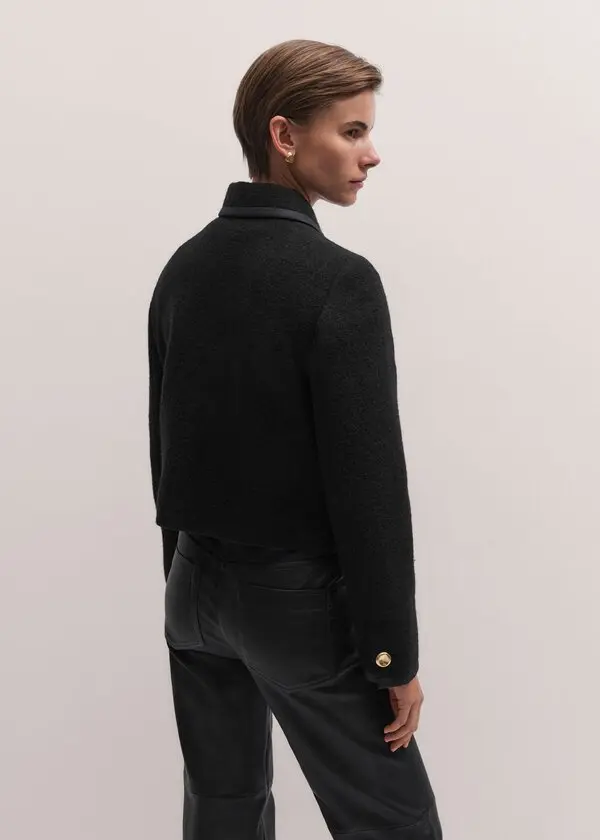 ME+EM Cropped Bouclé Jacket