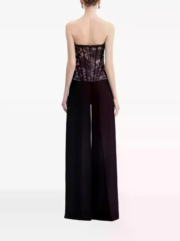 GEMY MAALOUF Floral-lace Strapless Corset