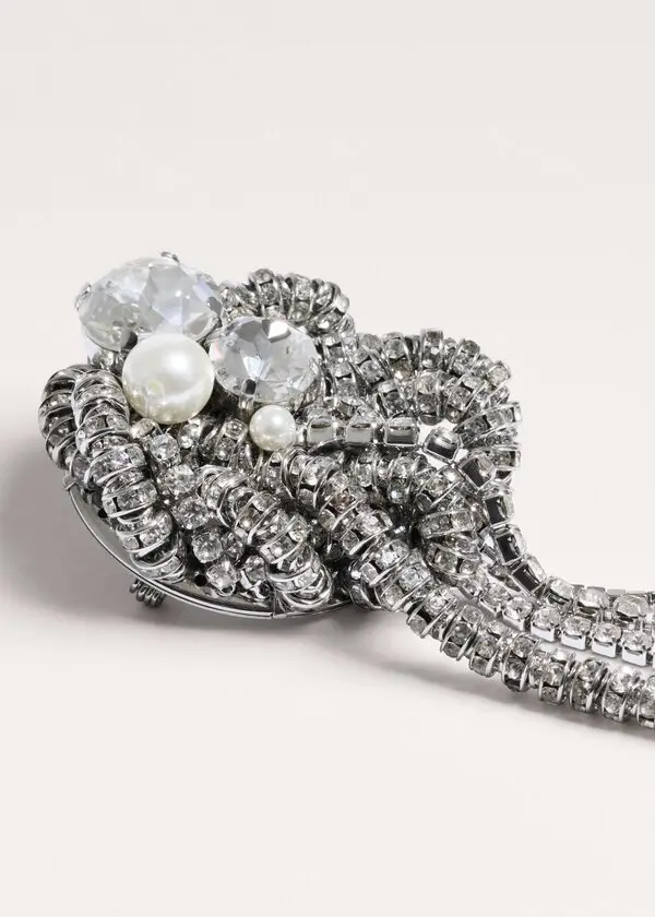 ME+EM Crystal Knot Brooch