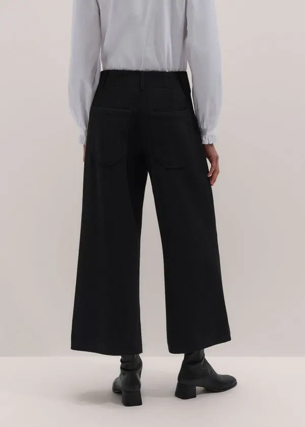 ME+EM Super Wide Crop Trouser