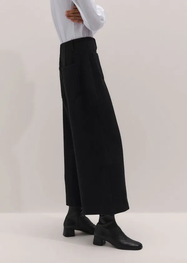 ME+EM Super Wide Crop Trouser