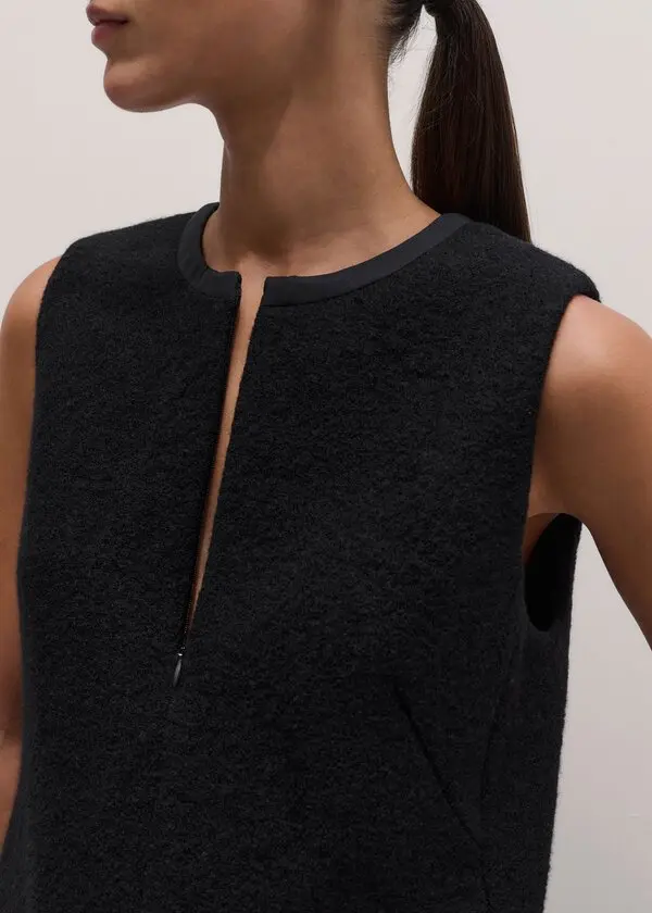 ME+EM Mini Shift Dress With Gold Button Detail