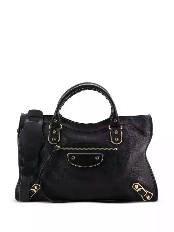 Balenciaga City Classic Metallic Edge Leather Satchel