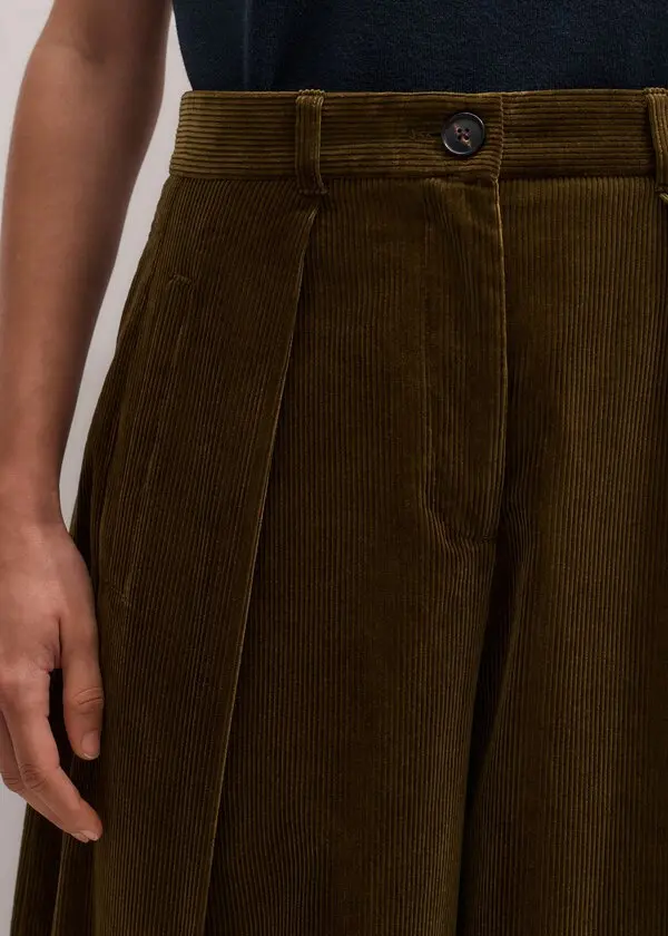 ME+EM Pleated Barrel Trousers