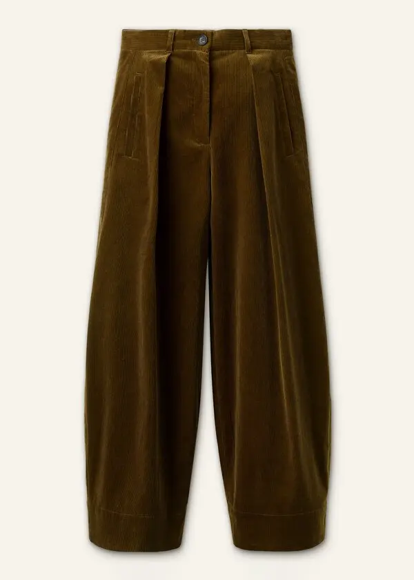 ME+EM Pleated Barrel Trousers