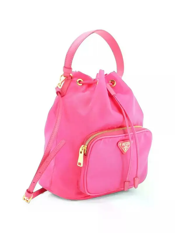 Prada Drawstring Tessuto Small Bucket Bag