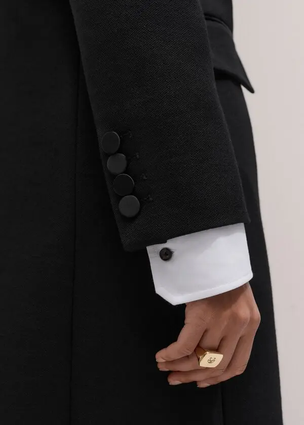 ME+EM Sharp Shoulder Tux Coat
