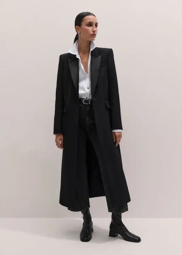 ME+EM Sharp Shoulder Tux Coat