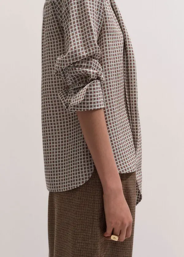 ME+EM Geometric Print Blouse