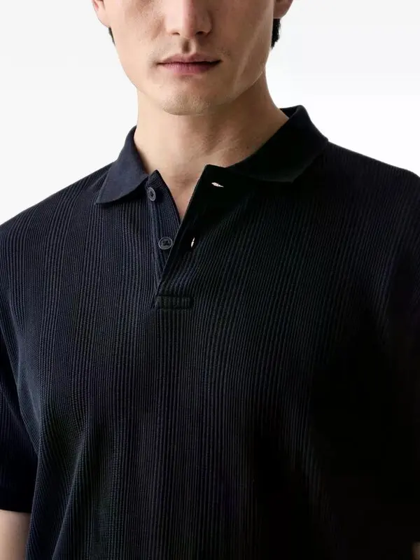 Marc O'polo Ribbed Short-sleeve Polo Shirt