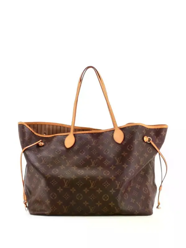 LOUIS VUITTON Neverfull Monogram Canvas Gm Tote Bag - Brown