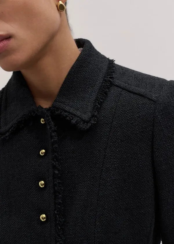 ME+EM Textured Peplum Jacket