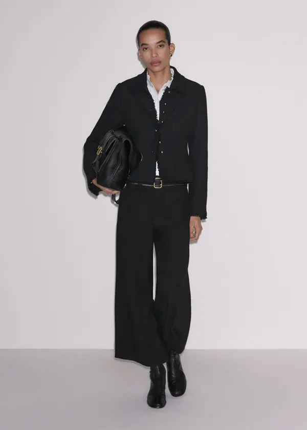 ME+EM Textured Peplum Jacket