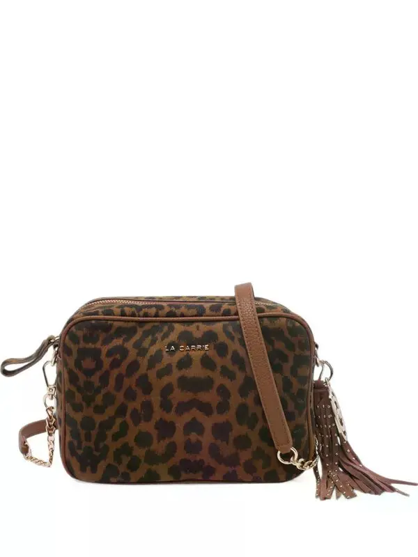 LA CARRIE Leopard Print Cross Body Bag