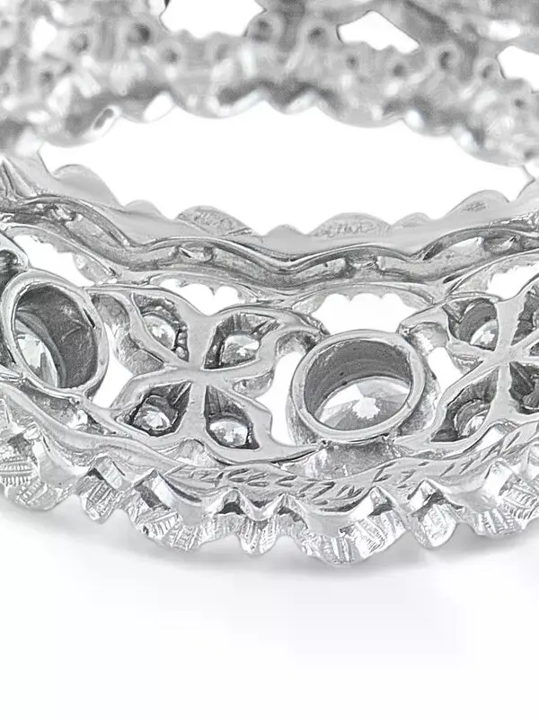 Buccellati Diamond Ring - Silver