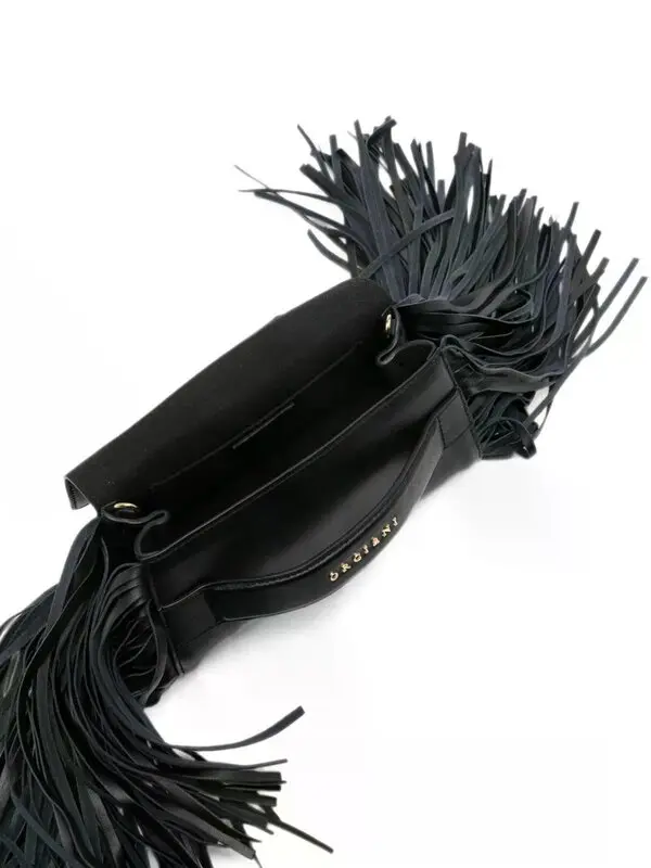 Orciani Fringed Leather Clutch Bag