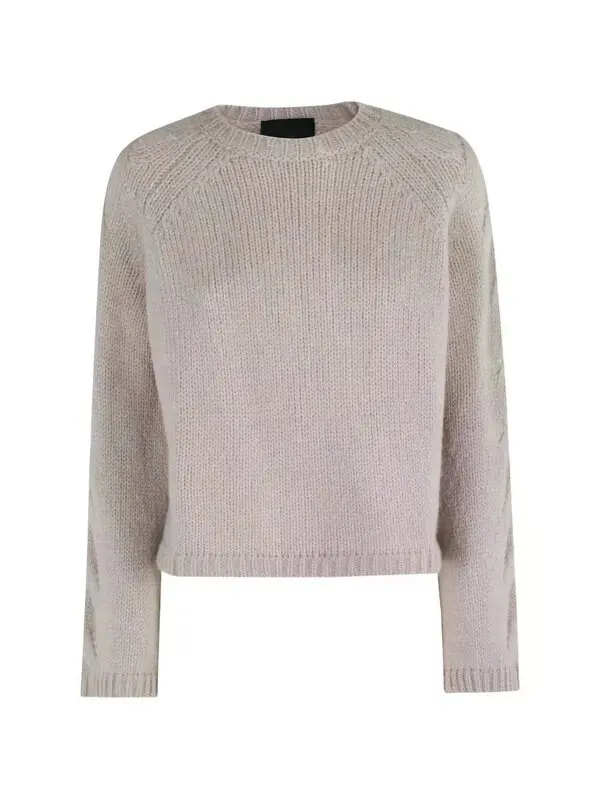 ROBERTO COLLINA Cable Knit Raglan Sleeve Sweater