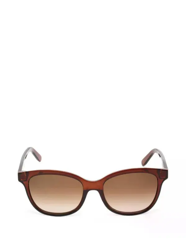 FERRAGAMO Oval Frame Sunglasses