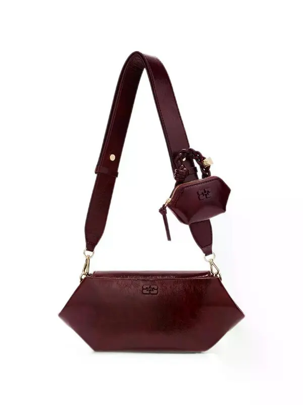 GANNI Bou Bag East/west Shine - Red