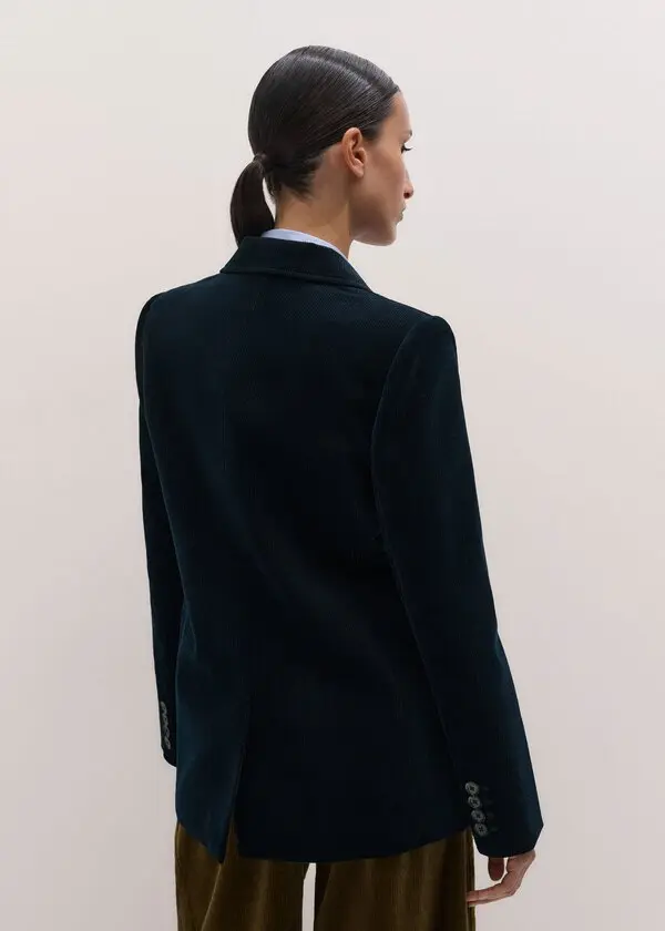 ME+EM Patch Pocket Sharp Shoulder Blazer