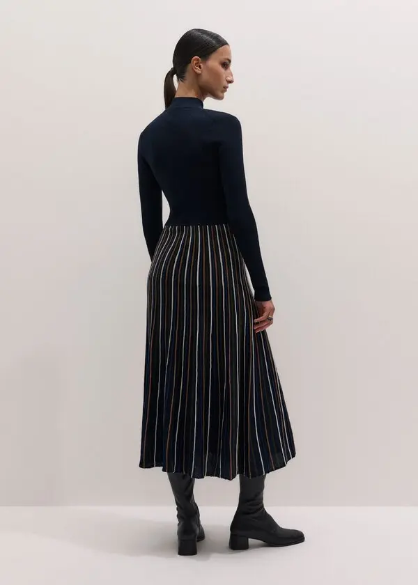ME+EM Merino Stripe Knit Maxi Dress