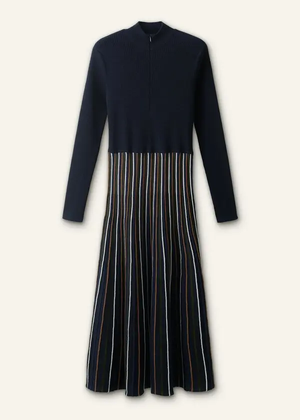 ME+EM Merino Stripe Knit Maxi Dress
