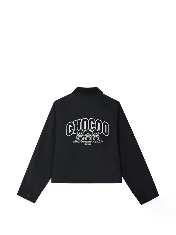 CHOCOOLATE Corduroy Collar Logo Patch Jacket