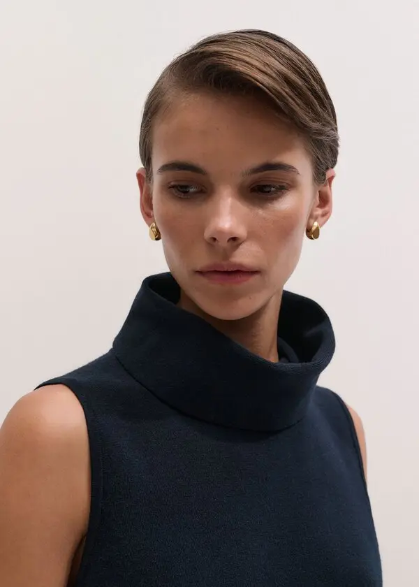 ME+EM Merino High Neck Vest