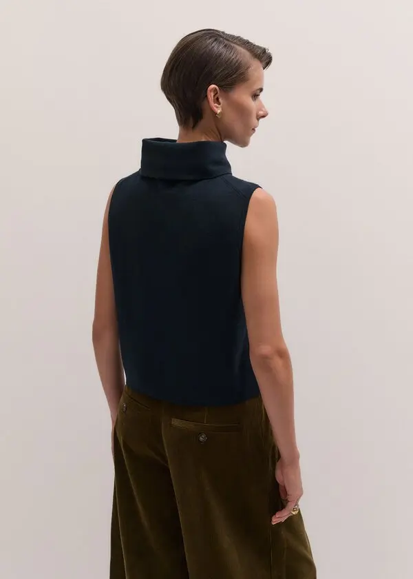 ME+EM Merino High Neck Vest