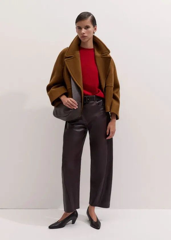 ME+EM Crop Swing Coat