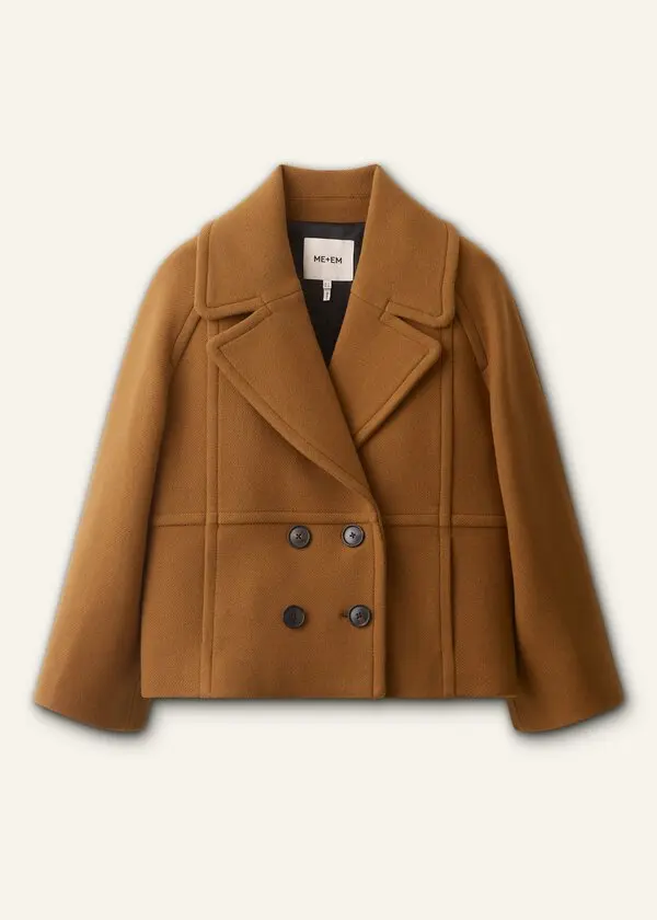 ME+EM Crop Swing Coat