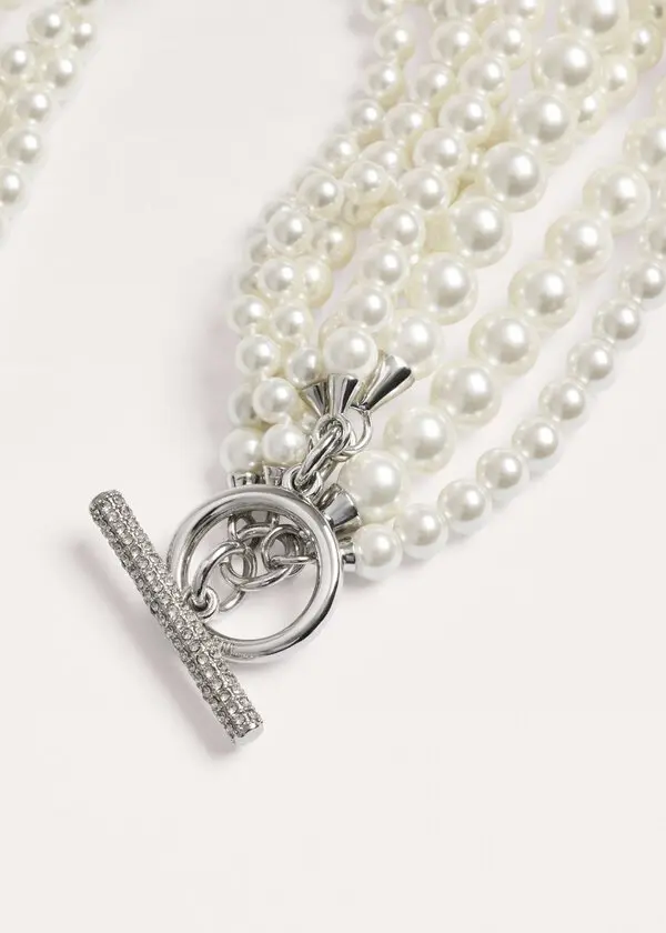 ME+EM 4 Strand Layering Pearl Necklace