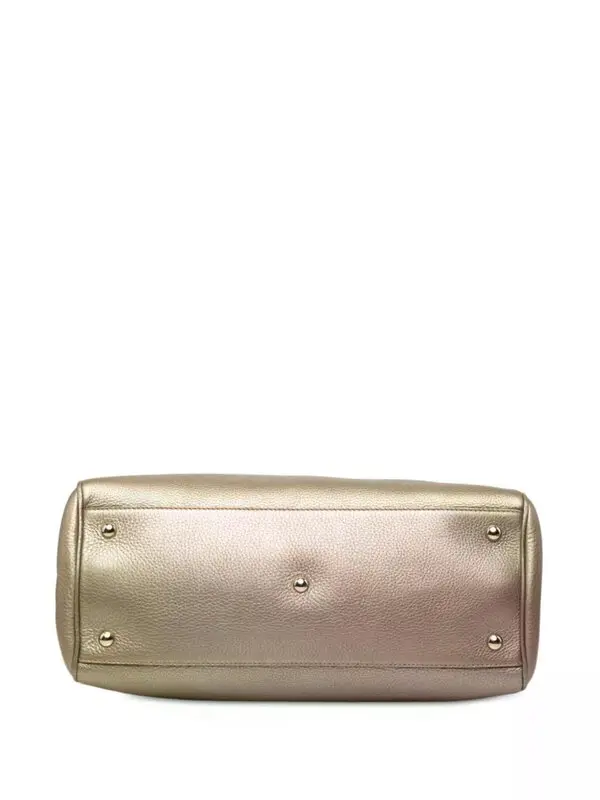 Gucci 2000-2015 Medium Calfskin Bamboo Shopper Satchel