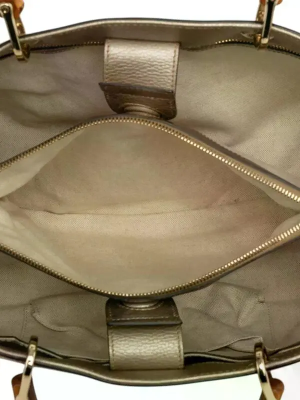 Gucci 2000-2015 Medium Calfskin Bamboo Shopper Satchel
